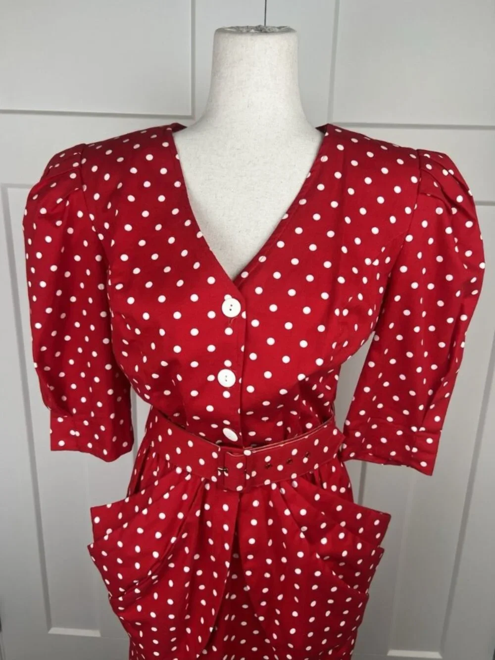 Choon California | Dresses | Vintage Choon California Red White Polka ...